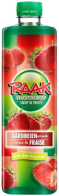 Siroop RAAK aardbei 750ml bij Delo
