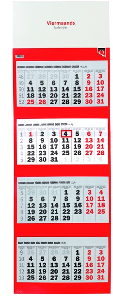 4-Maandskalender 2026 Quantore bij Delo